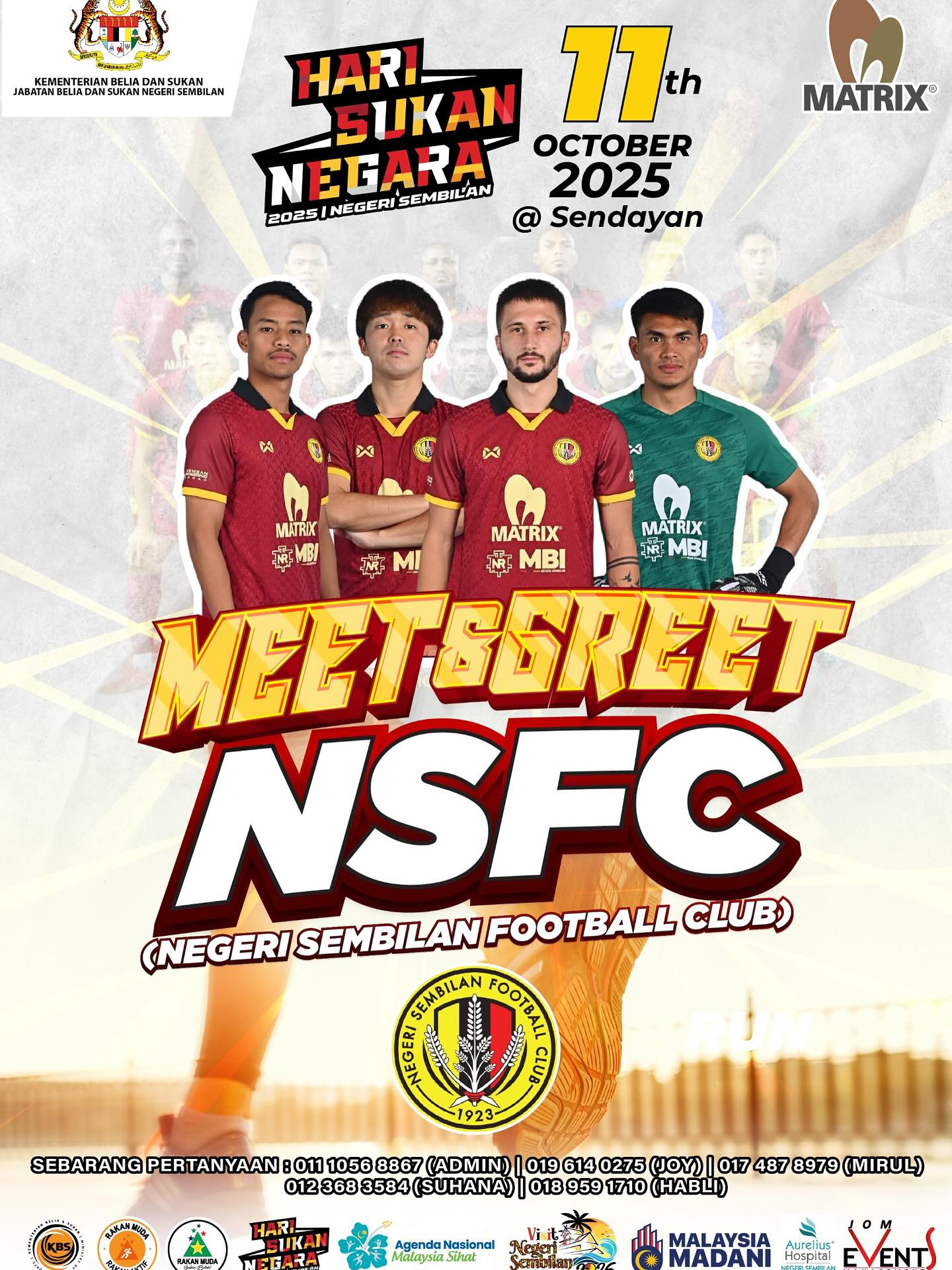 Meet & Greet With Negeri Sembilan FC at Hari Sukan Negara 2025! - N9FC.com